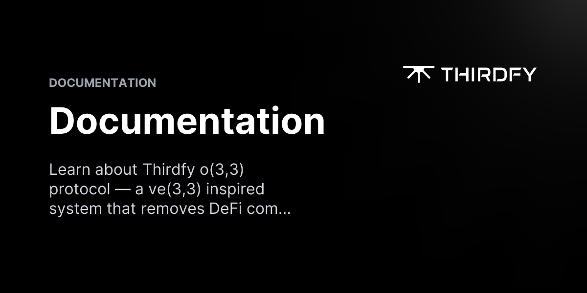 Documentation - Thirdfy Docs